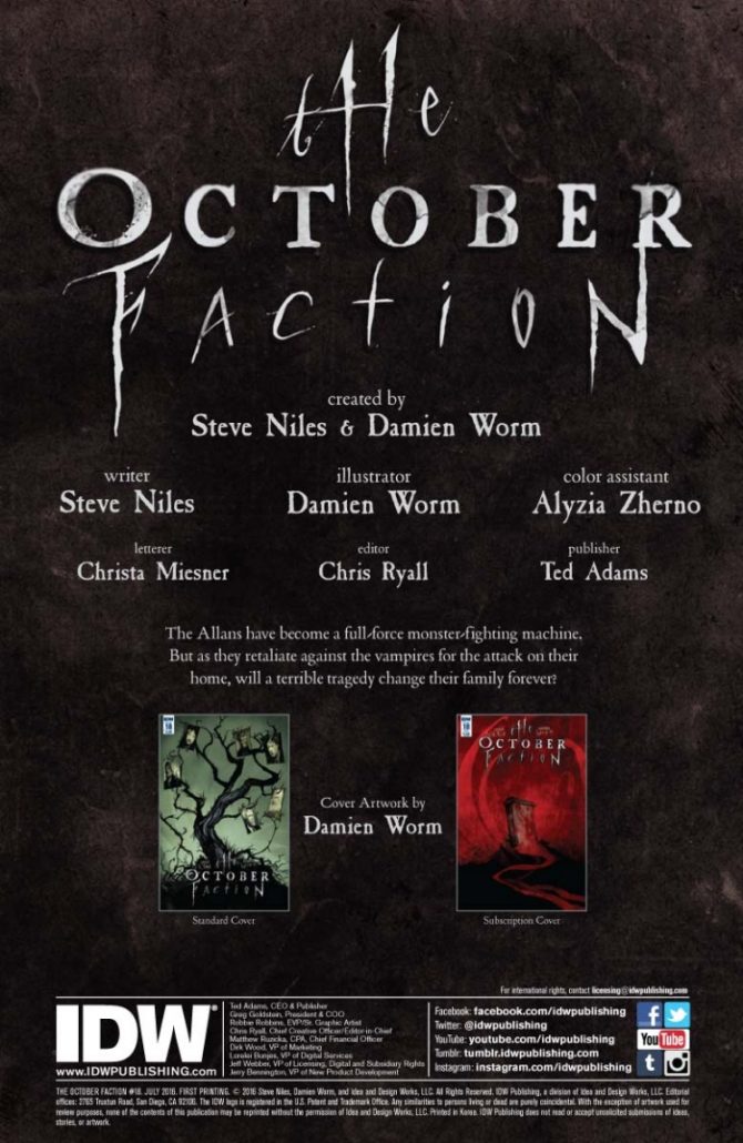 The October Faction #18 Preview - Horror News Network